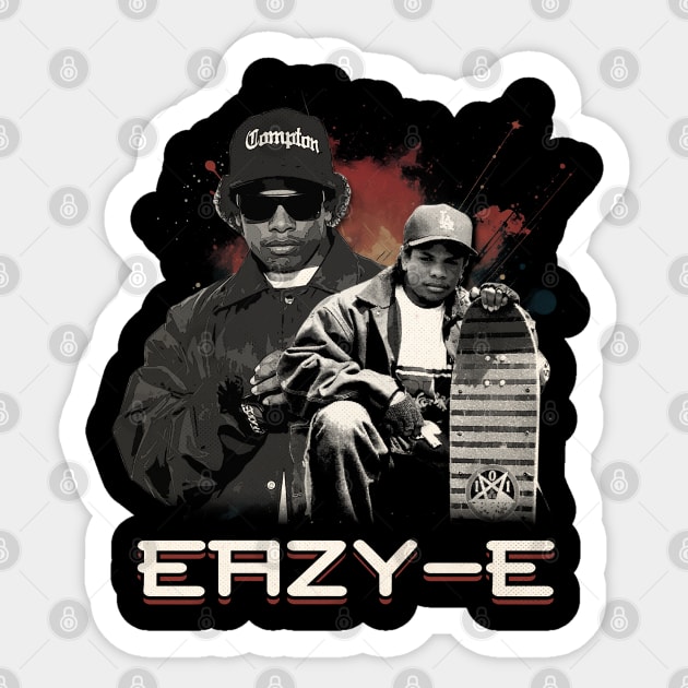 Straight Outta Compton Eazy E's Life In Pictures - Eazy Rapper - Sticker | TeePublic